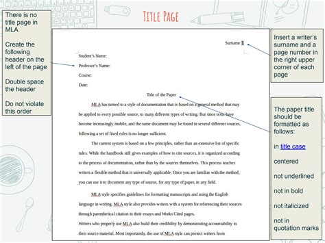 SOLUTION Mla Formatting Style Guide Updated Studypool
