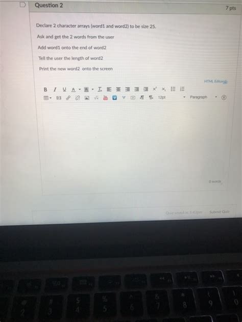 Solved Uestion1 3 Pt Given This Code Strncatword1 Word2