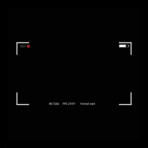 카메라 프레임 뷰파인더 화면 비디오 녹화 표시 프리미엄 벡터 카메라 비디오 프레임