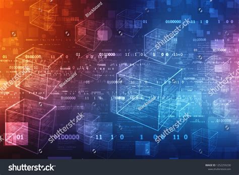 Digital Abstract Technology Background Binary Background Stock Illustration
