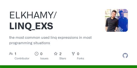 Github Elkhamylinqexs The Most Common Used Linq Expressions In Most Programming Situations