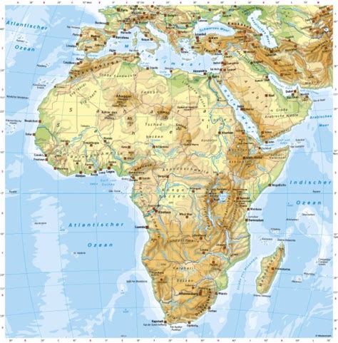 Afrika Physische Übersicht 978 3 14 100940 8 80 2 1 Diercke De