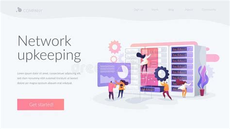 Network Maintenance And Administration Abstract Concept Vector