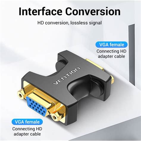 Vention VGA Female To Female Adapter 1080P HD Video Signal Transfer Gold Plated Interface