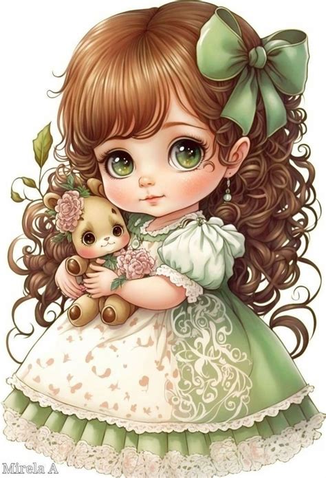 Схема вышивки Девочка с мишкой №2695305 Вышивка крестом