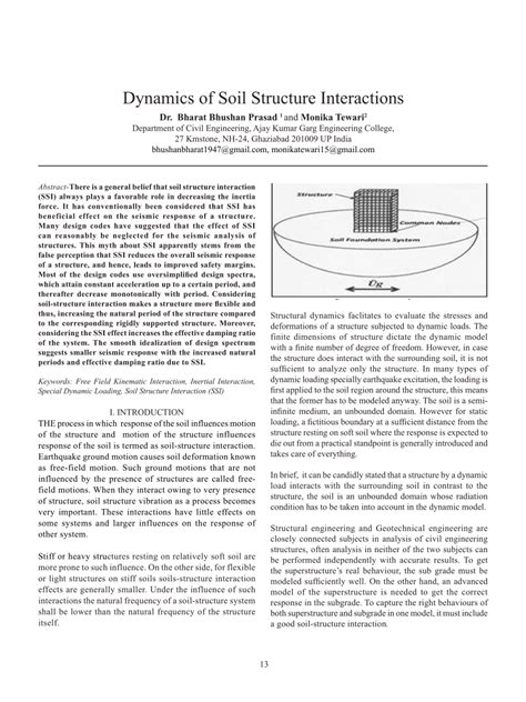PDF Dynamics Of Soil Structure Interactions