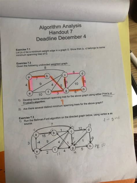 Solved Algorithm Analysis Handout 7 Deadline December 4 Chegg