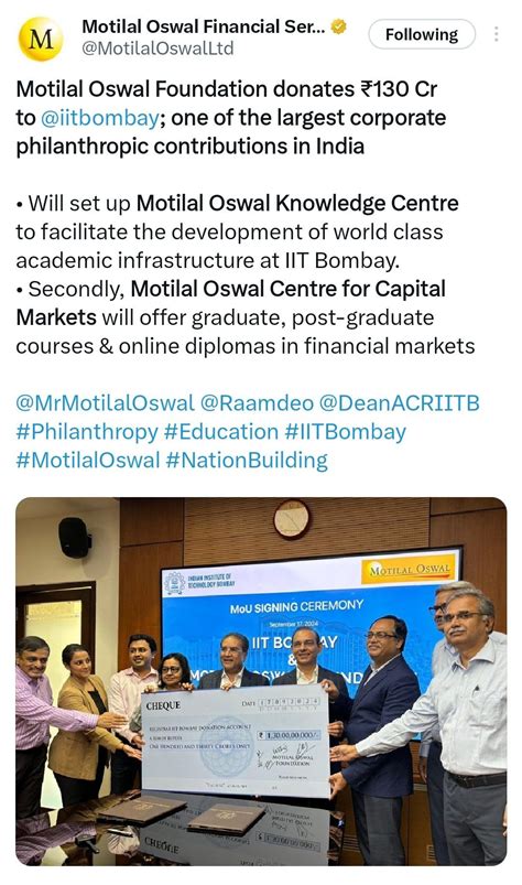 Sanjay Kumar Jena On Linkedin India Iitbombay Motilaloswal