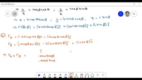 Solved A Parametrization Of An Ellipsoid Recall The Parametrization X A Cosθ Y B Sinθ 0 ≤θ≤2