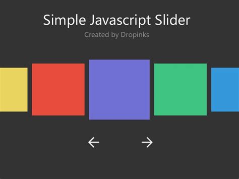 Simple Javascript Slider Frontend