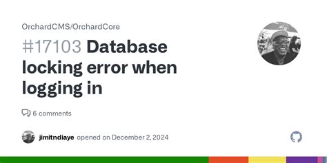 Database Locking Error When Logging In · Issue 17103 · Orchardcms