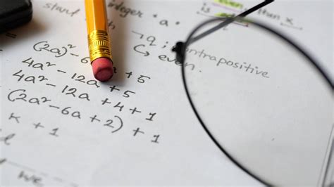 Hand Writing Algebra Equations On A Paper 23287006 Stock Video At Vecteezy