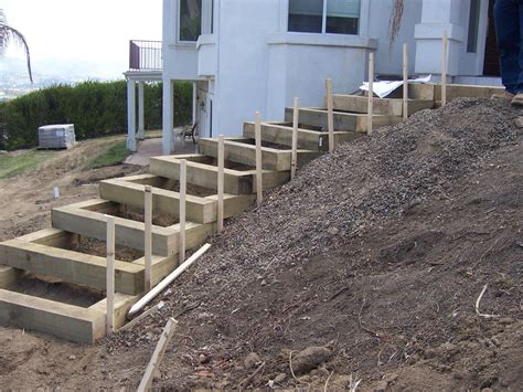 ¡paso A Paso Escalones De Jardín De Bricolaje Y Escaleras Al Aire Libre