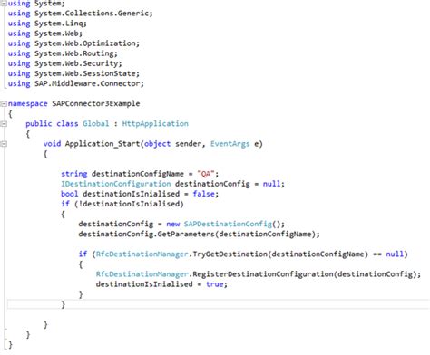 Sap Net Connector 30 Nco Example Codeproject