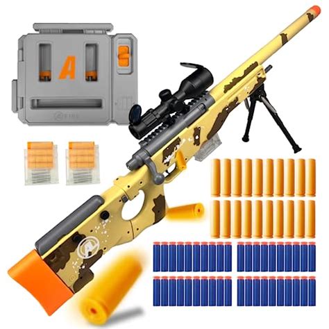 AGM MASTECH AWM Soft Bullet Toy Gun Empty Shell Ejecting Design