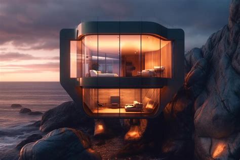 Nouvelle Maison Moderne Nouvelle Construction Structure Créative Architecture Future Contours