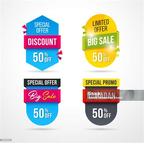 투명 한 기하학적 벡터 배너 설정합니다 소재 디자인 스타일에서 그림자와 함께 생생한 플라스틱 배너 종이 접기 용지 배너 템플릿입니다 가격에 대한 스톡 벡터 아트 및 기타