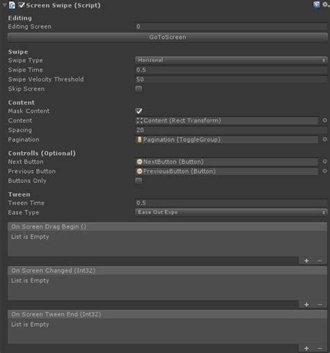 Screen Swipescroll Snap Unity Engine Unity Discussions