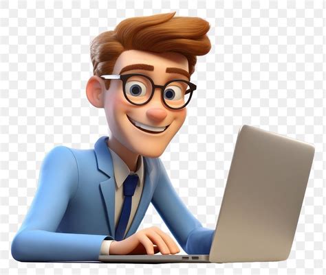 Download Premium Png Of Png Laptop Adult Computer Cartoon By Tung About