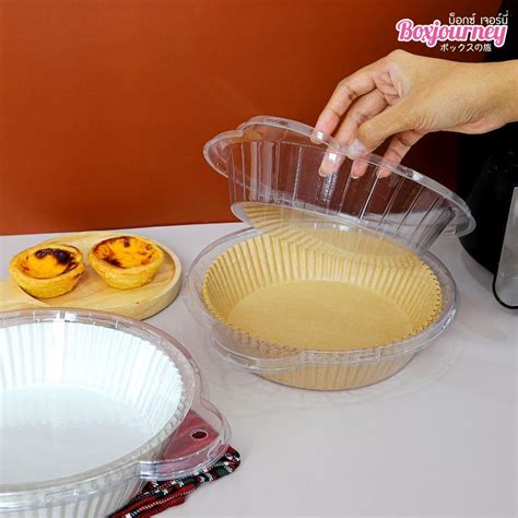 กระดาษรองหม้อทอดไร้น้ำมัน สีน้ำตาล 50 ใบ ขนาด 20x4 5 ซม Boxjourney บ็อกซ์เจอร์นี่