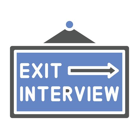Exit Interview Icon Style 9966315 Vector Art At Vecteezy
