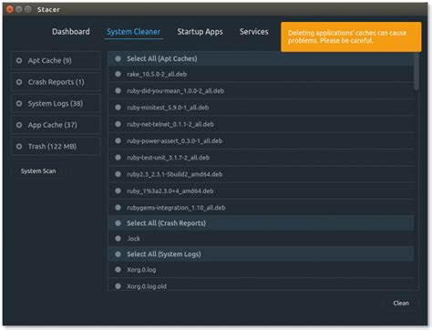 ubuntu system cleaner stacer scores a spring update omg ubuntu