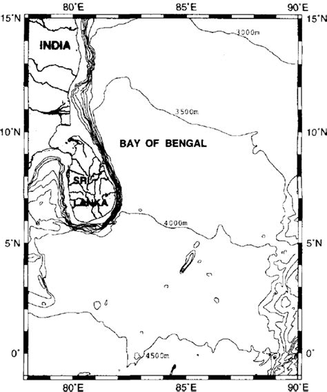 Figure La Bathymetry Map Of The Bay Of Bengal Download Scientific Diagram
