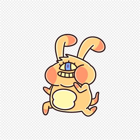 귀여운 괴물 외눈 박이 토끼 요소 Png 일러스트 무료 다운로드 Lovepik