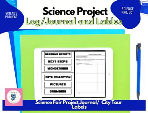Science Fair Project Log Science Fair Project Logbook Science Fair