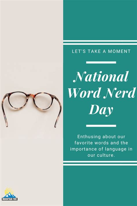 National Word Nerd Day Celebration