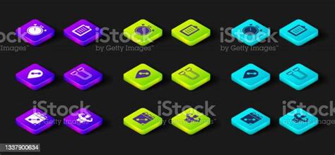 세트 캘린더 피트니스 보디 빌더 근육 위치 체육관 가슴 익스팬더 스포츠 교육 프로그램 및 스톱워치 아이콘 벡터 0명에 대한 스톡 벡터 아트 및 기타 이미지 Istock