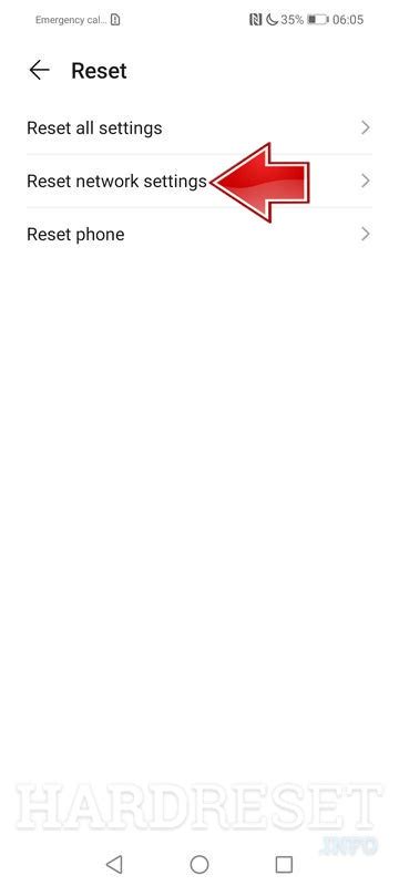 Reset Network Settings HUAWEI P Smart How To HardReset Info