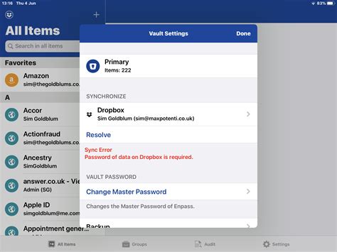 Unable To Sync With Dropbox IOS Enpass Discussion Forum