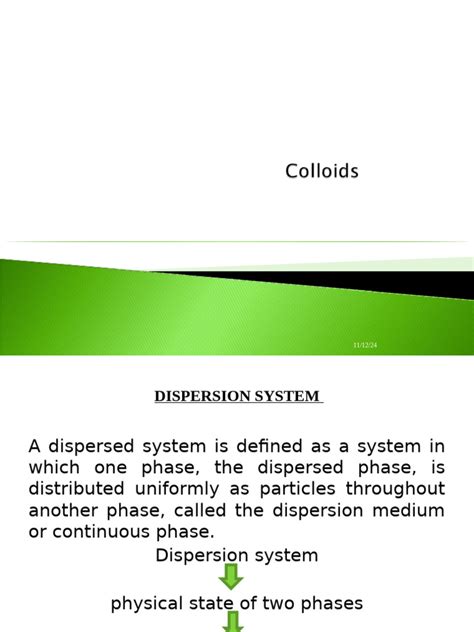 Colloid Pdf Colloid Phase Matter