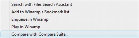 Context Menu Integration Compare Suite