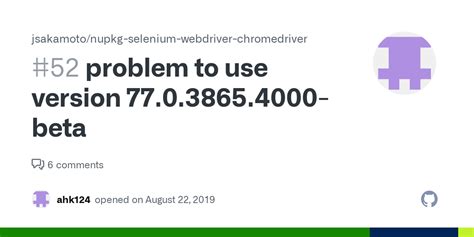 Problem To Use Version Beta Issue Jsakamoto Nupkg Selenium Webdriver