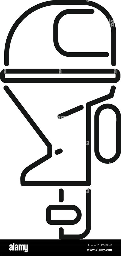 Boat Motor Engine Providing Reliable Power For Water Transportation Stock Vector Image And Art Alamy