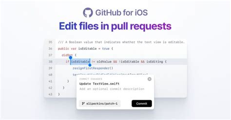 GitHub für iOS Pull Requests lassen sich jetzt auch schnell mobil bearbeiten