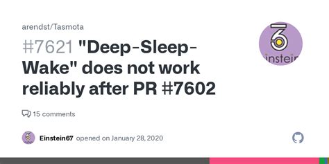 Deep Sleep Wake Does Not Work Reliably After Pr 7602 · Issue 7621
