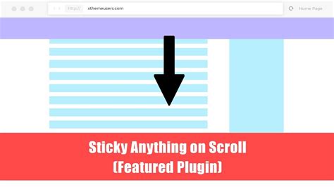 Sticky Anything On Scroll Featured Plugin Dieno Digital Marketing