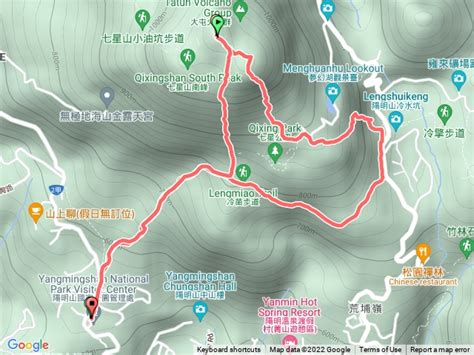 苗圃冷水坑七星山 健行筆記