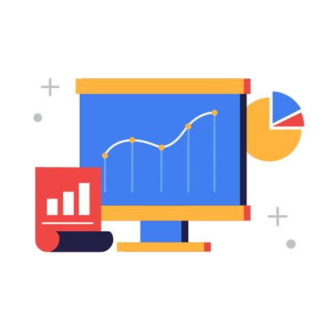 Growth Charts Statistics Data Design And Development Icons