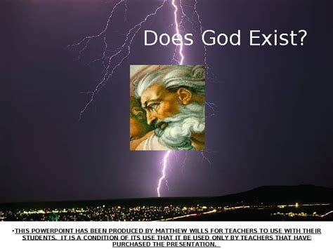 Philosophy Does God Exist By Matthew Wills Tpt
