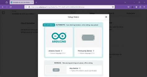 Arduino Giga Com Arduino Cloud Monitorando A Umidade Do Solo