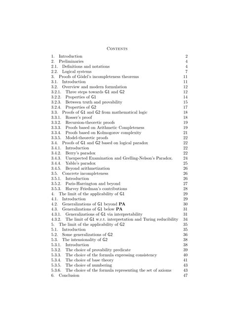 Pdf Current Research On GÖdels Incompleteness Theorems