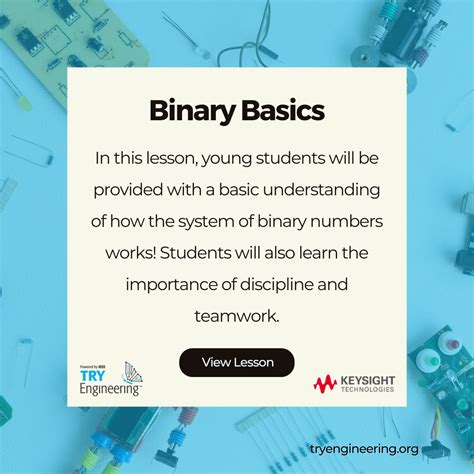 Learn Binary Basics With Keysights Freelessonplan Ieee