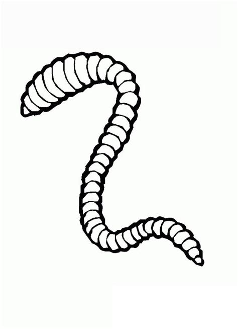 Free Printable Earthworm Coloring Page Free Printable Coloring Pages