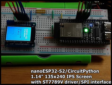 Embedded Things Esp32 S2circuitpython Display On Ips Screen St7789
