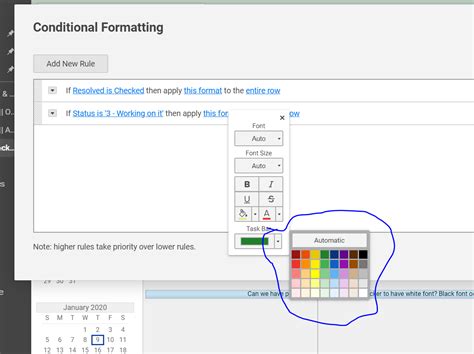Color Coding Calendars In Smartsheet Smartsheet Community