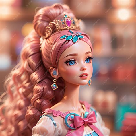 Premium Ai Image Barbie With Pink Hair Generated By Ai